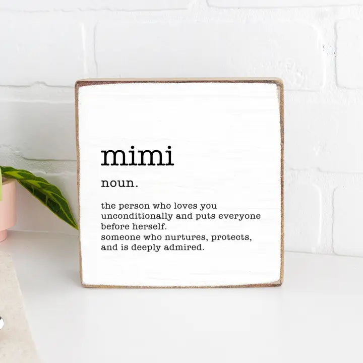 Mimi Definition Block – The Mason Jar