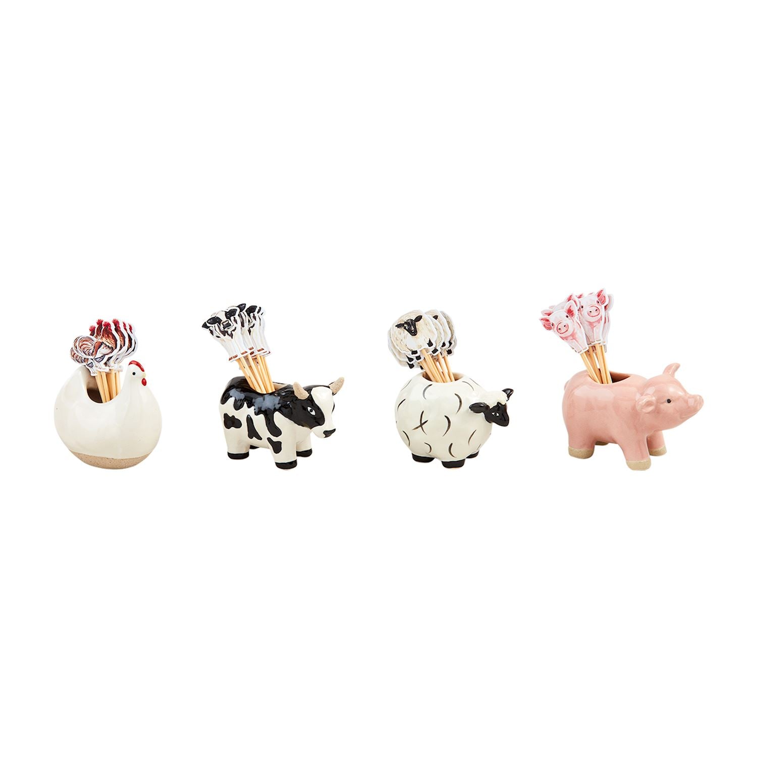 Farm Animal Toothpick Caddy Sets – The Mason Jar
