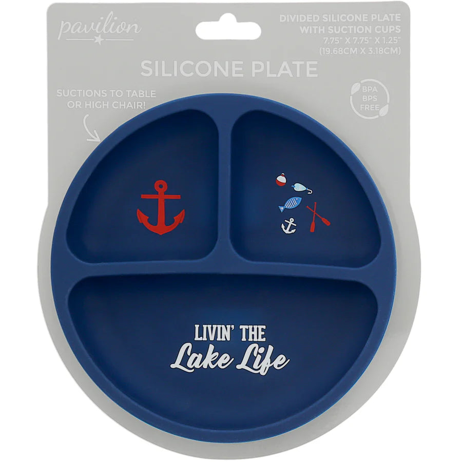 Lake Life Divided Silicone Suction Plate – The Mason Jar