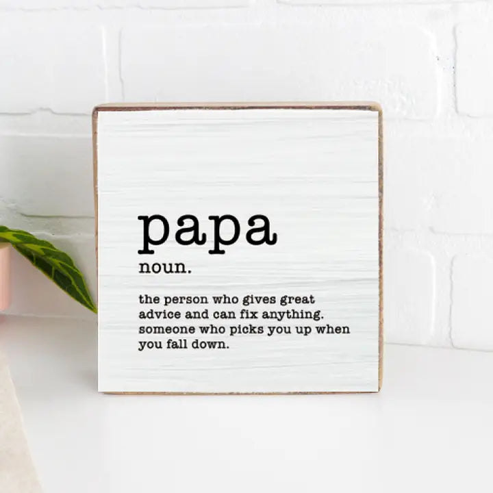 Papa definition block – The Mason Jar