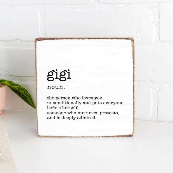 Gigi Definition Block – The Mason Jar