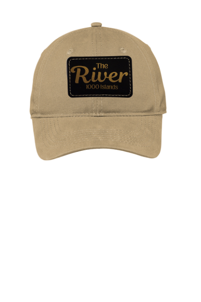 The River 1000 Islands Baseball Cap Black/Gold Patch – The Mason Jar